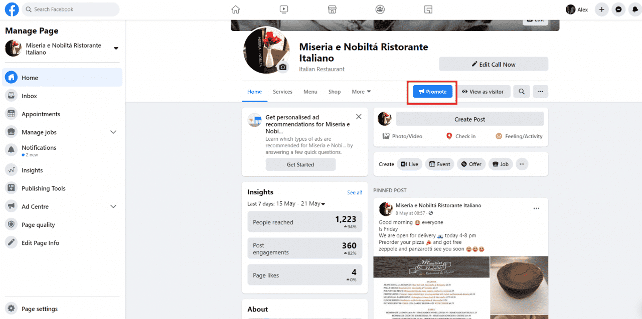 The Best Way To Promote Your Restaurant Using Facebook Ads